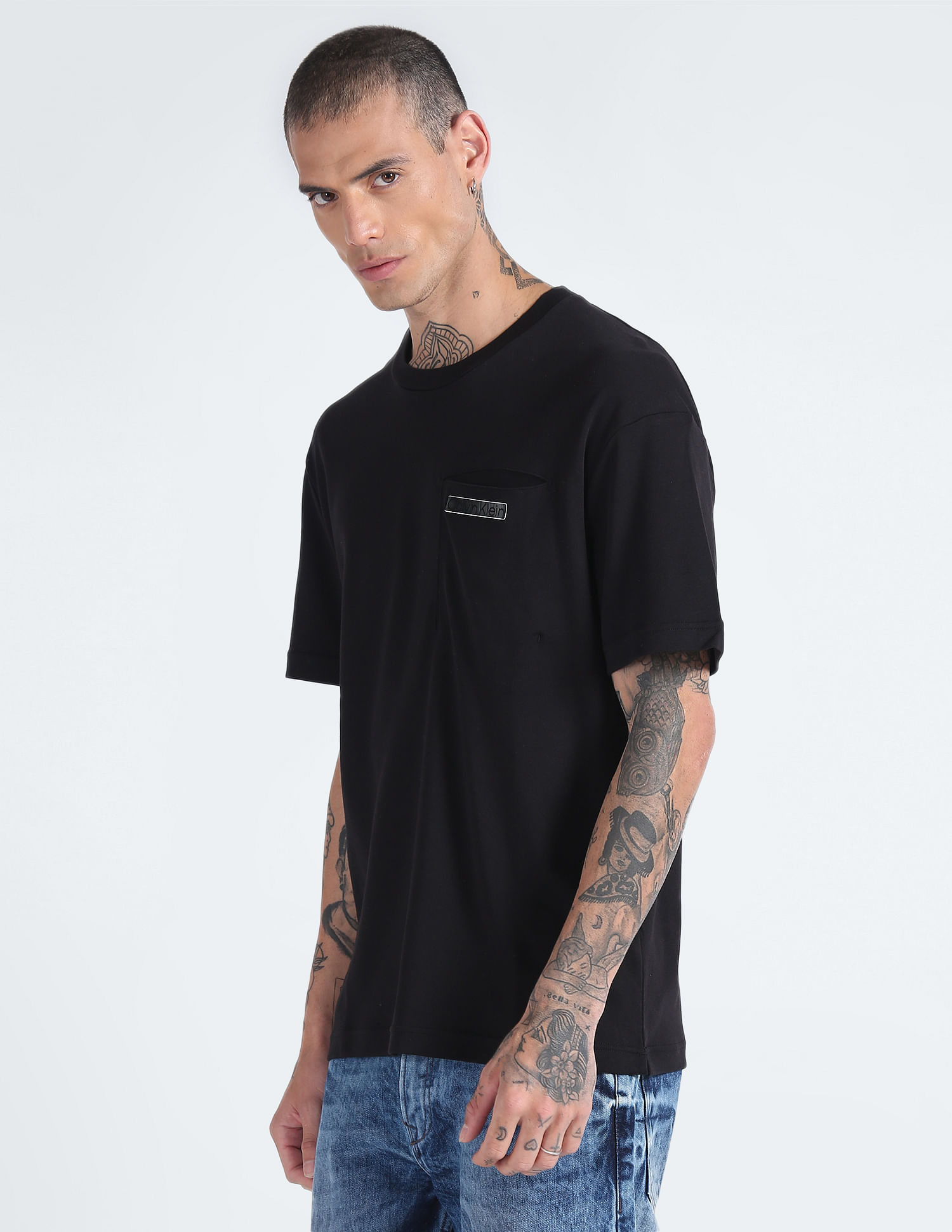 Calvin klein pocket t shirt store