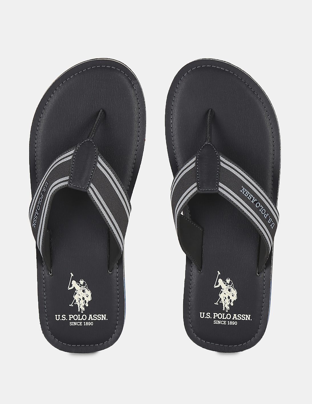 Buy U.S. Polo Assn. V-Strap Brand Print Non-Skid Ricard Flip Flops ...